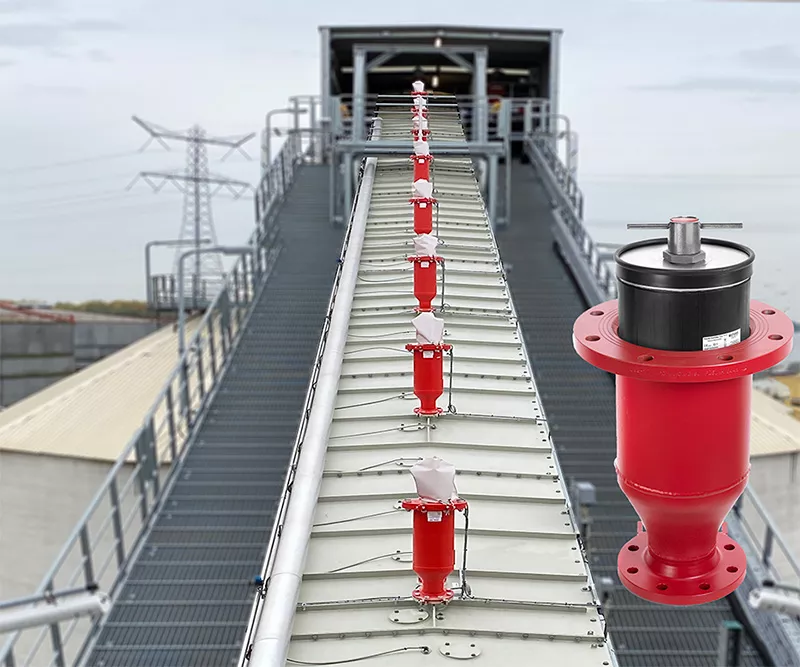 FLASH™ Explosion suppression | START-UP Conveyor service